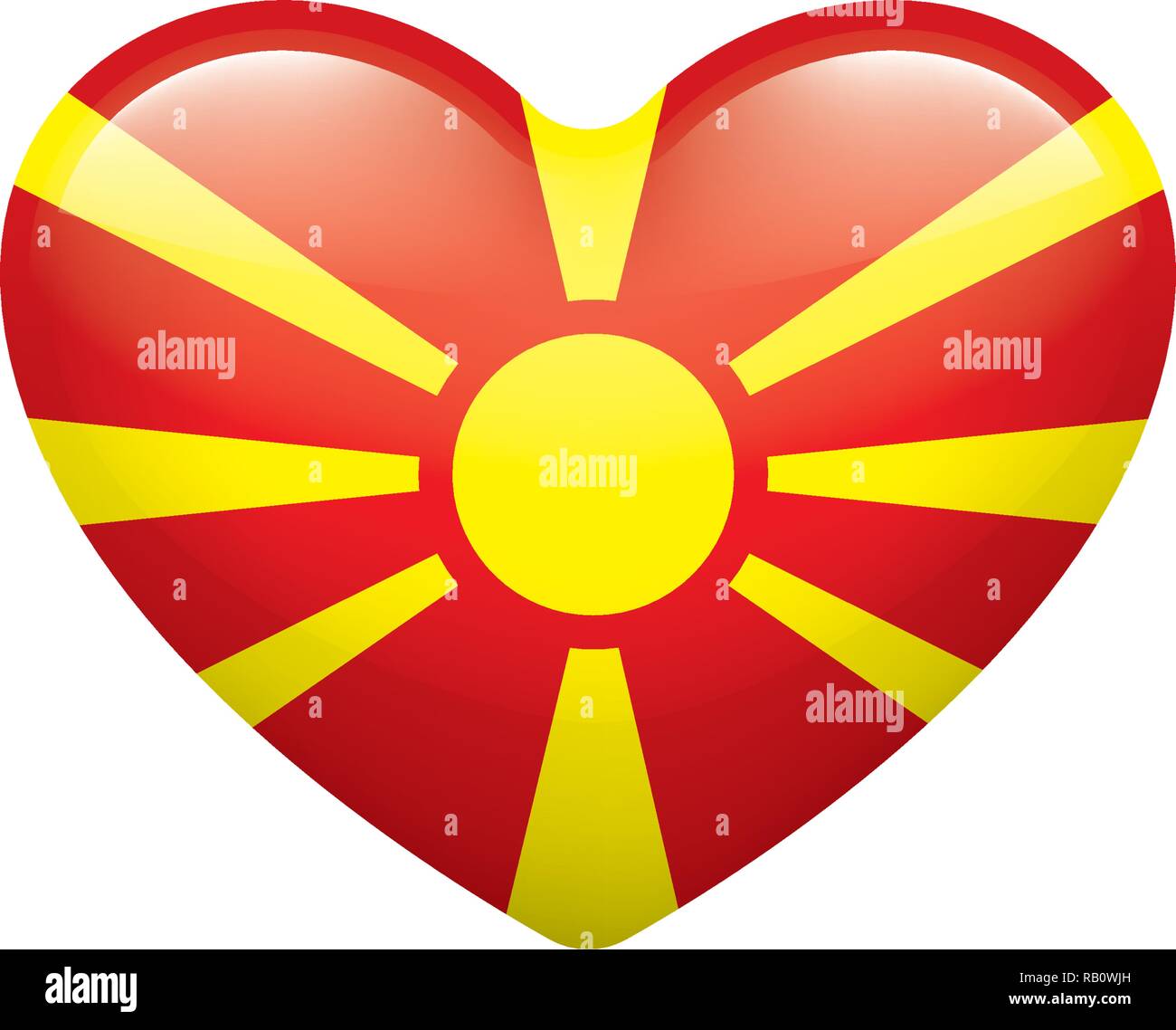 Macedonian official flag Stock Vector Images - Alamy