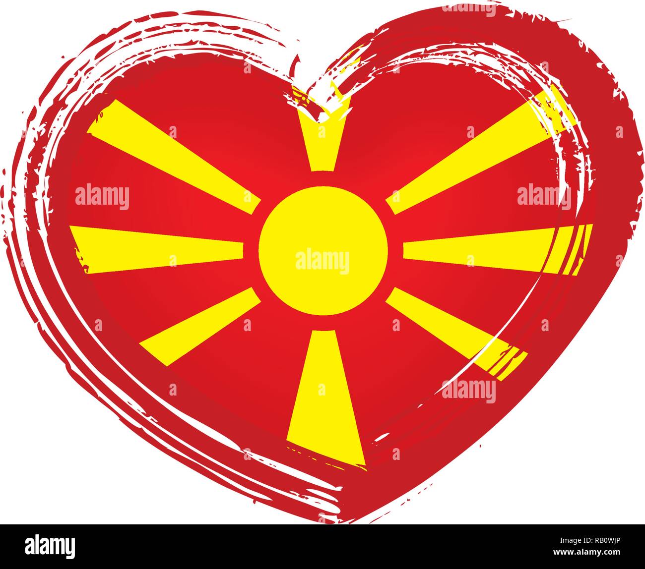 Macedonia flag, vector illustration on a white background Stock Vector ...