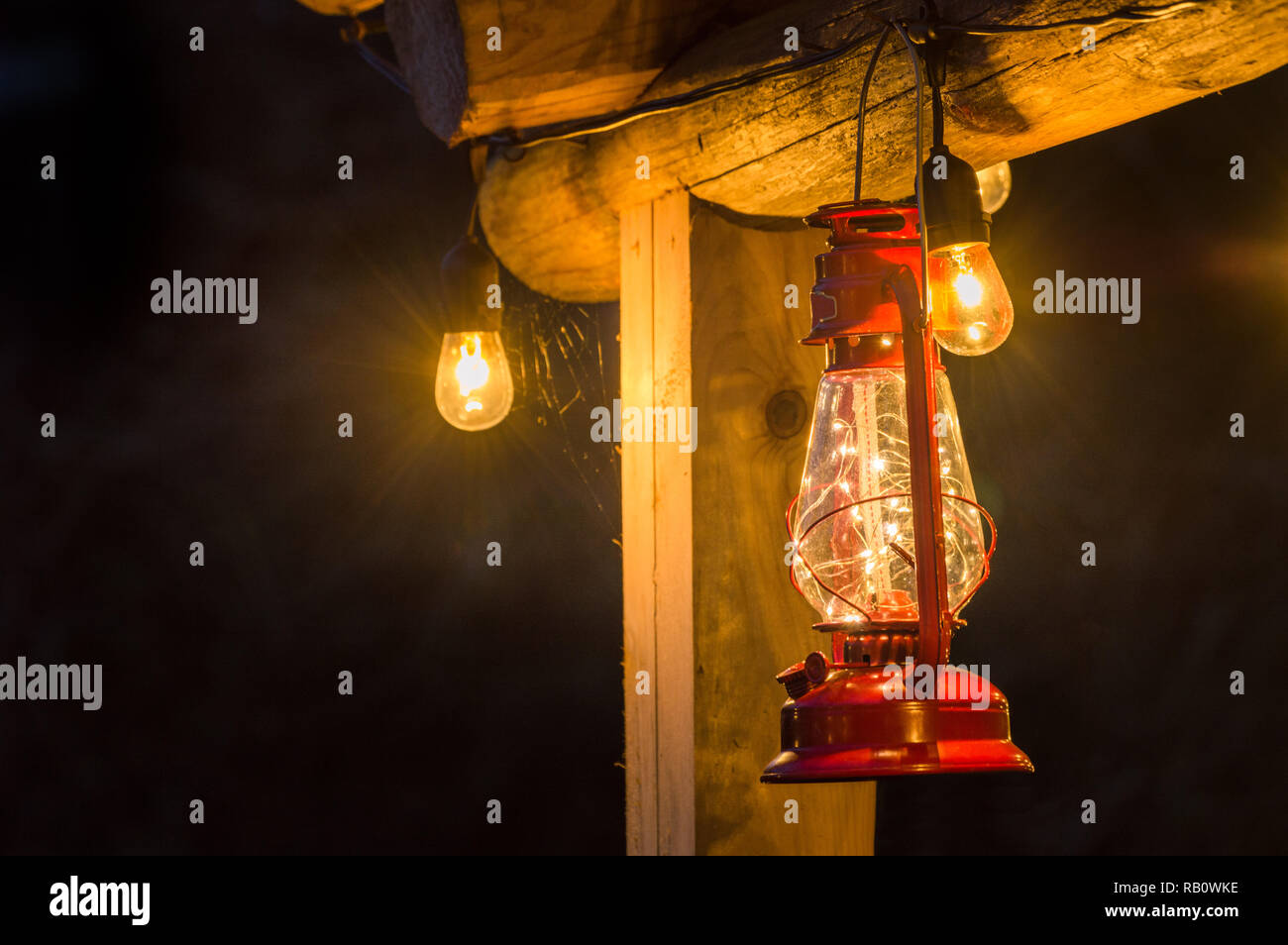 Hurricane lamp lit hi-res stock photography and images - Alamy