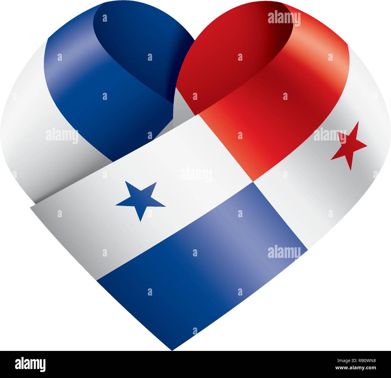 Panama flag, vector illustration on a white background Stock Vector ...