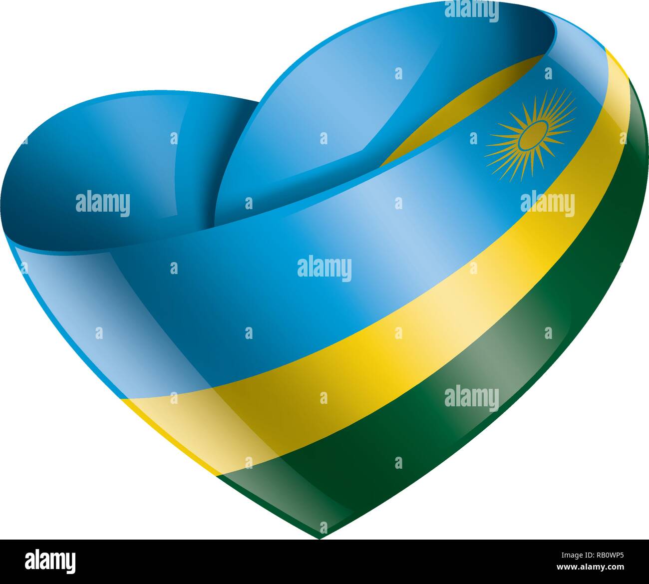 Rwanda flag, vector illustration on a white background Stock Vector ...