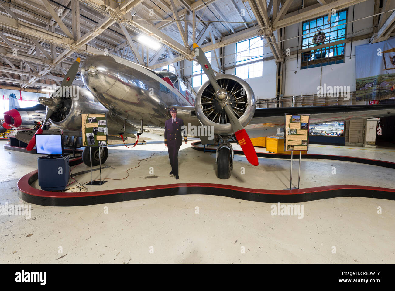 1948 Beech 18/C-45 Expeditor at the Edmonton Aviation Museum Stock ...