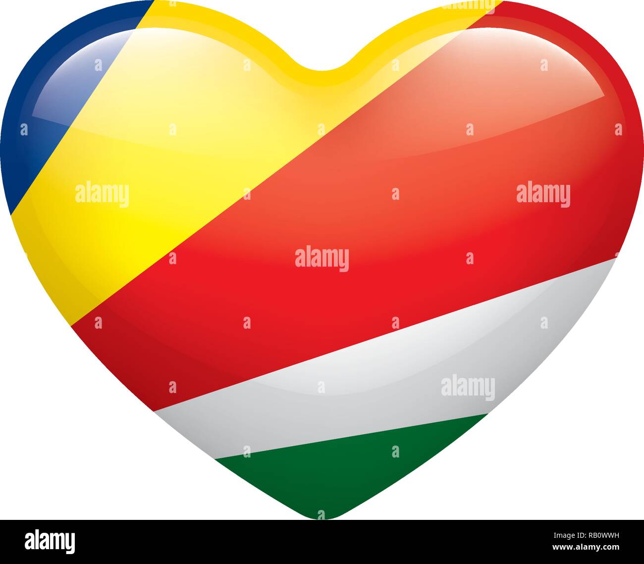 Realistic flag seychelles on hi-res stock photography and images - Alamy