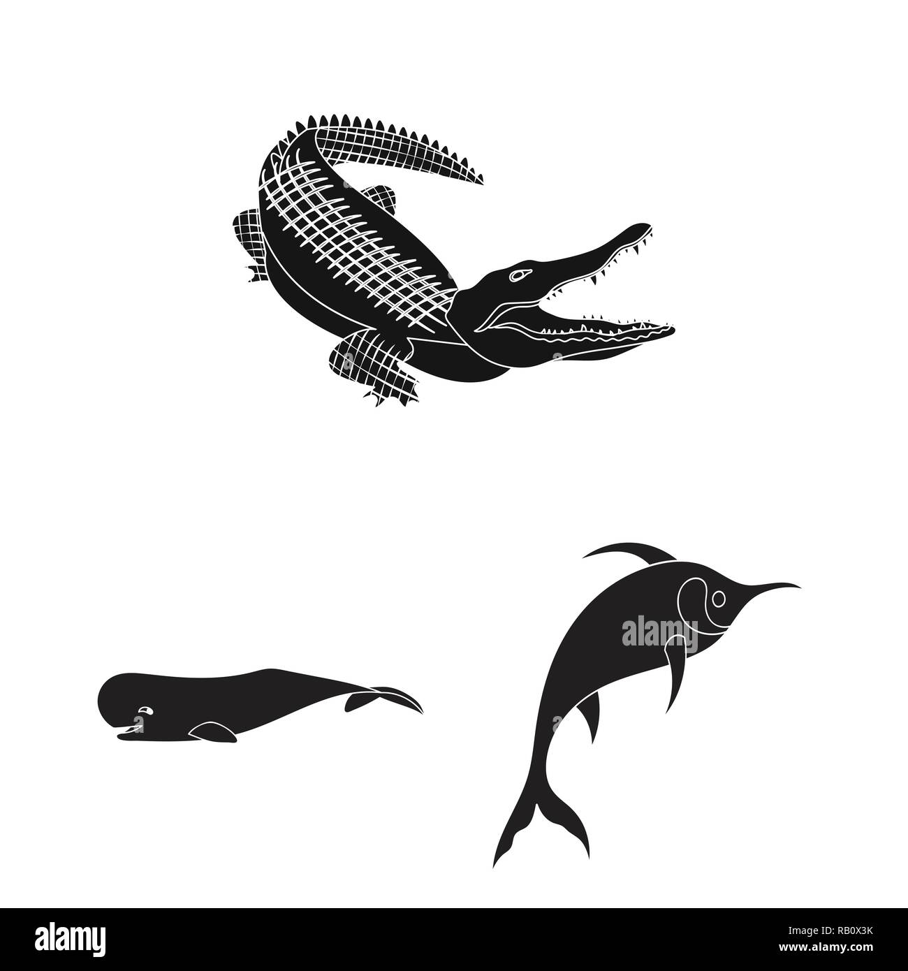 Gator tail Stock Vector Images - Alamy