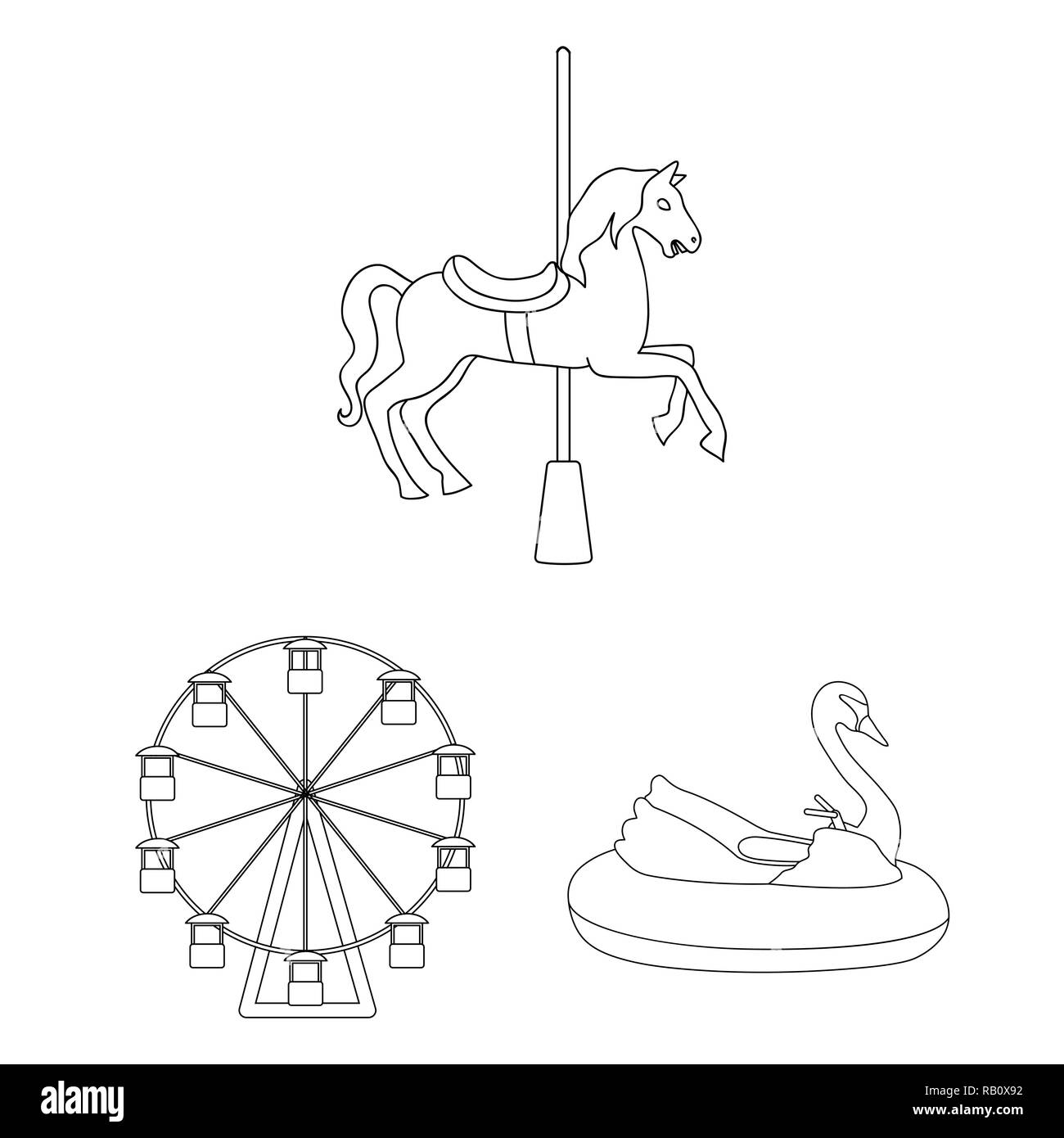 Magic ride Black and White Stock Photos & Images - Alamy