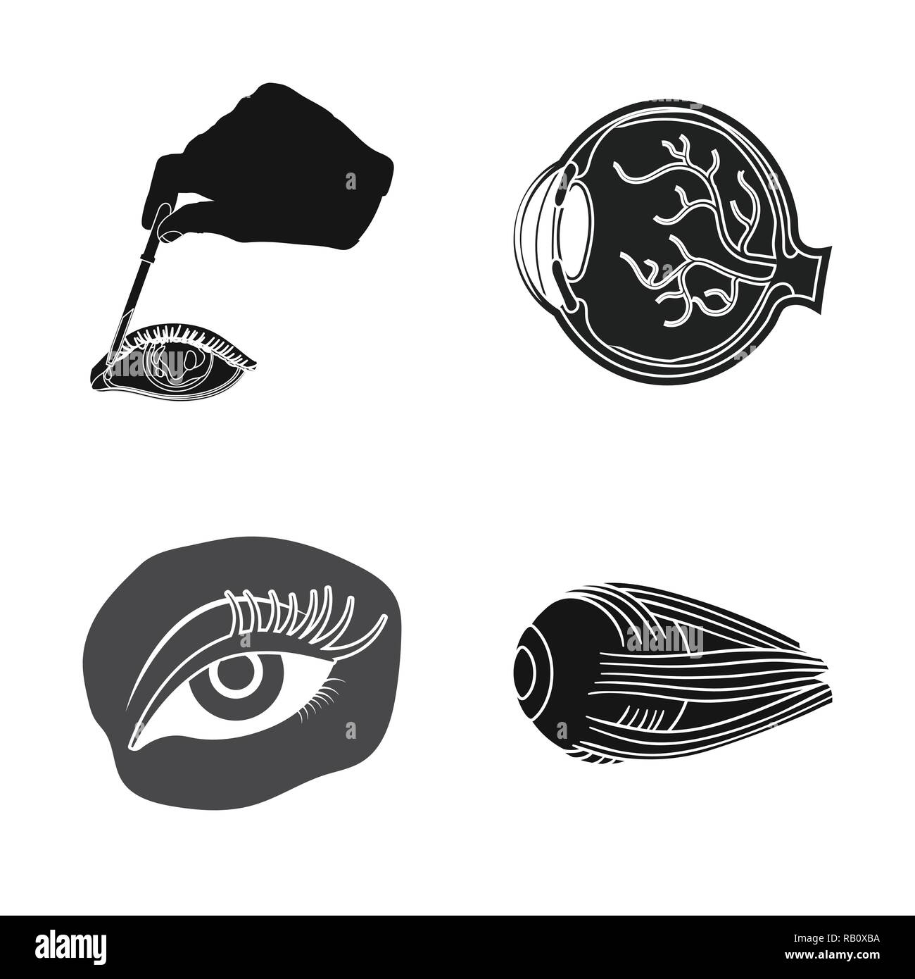 Eyebrow threading Stock Vector Images - Alamy