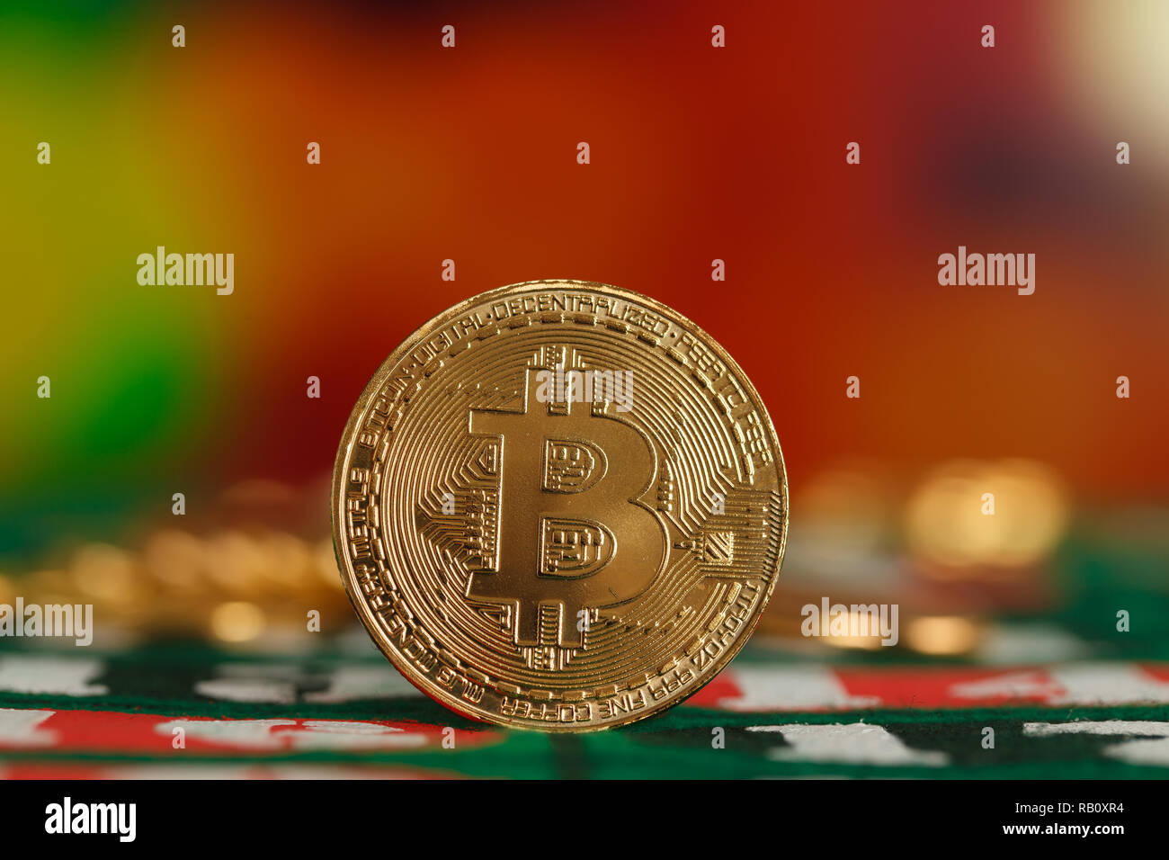 Bitcoin the future of the world currency system Stock Photo - Alamy