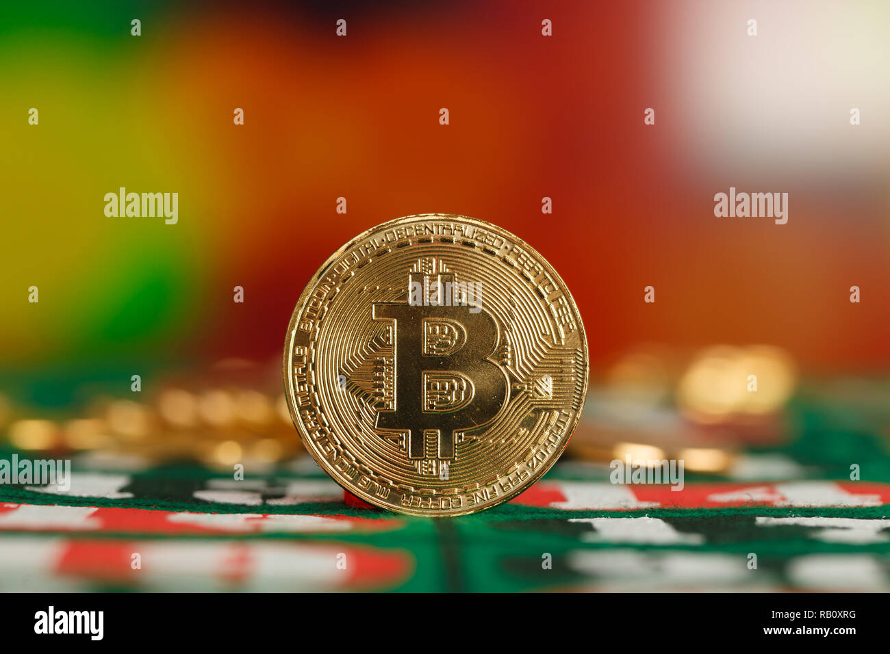 Bitcoin the future of the world currency system Stock Photo - Alamy
