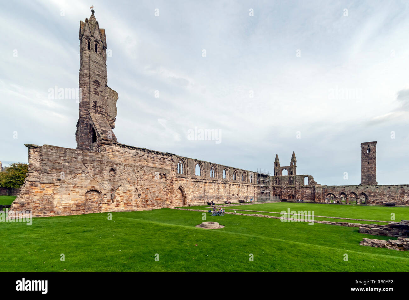 St Andrews Cathedral ruins at St Andrews Fife Scotland UK Stock Photo ...