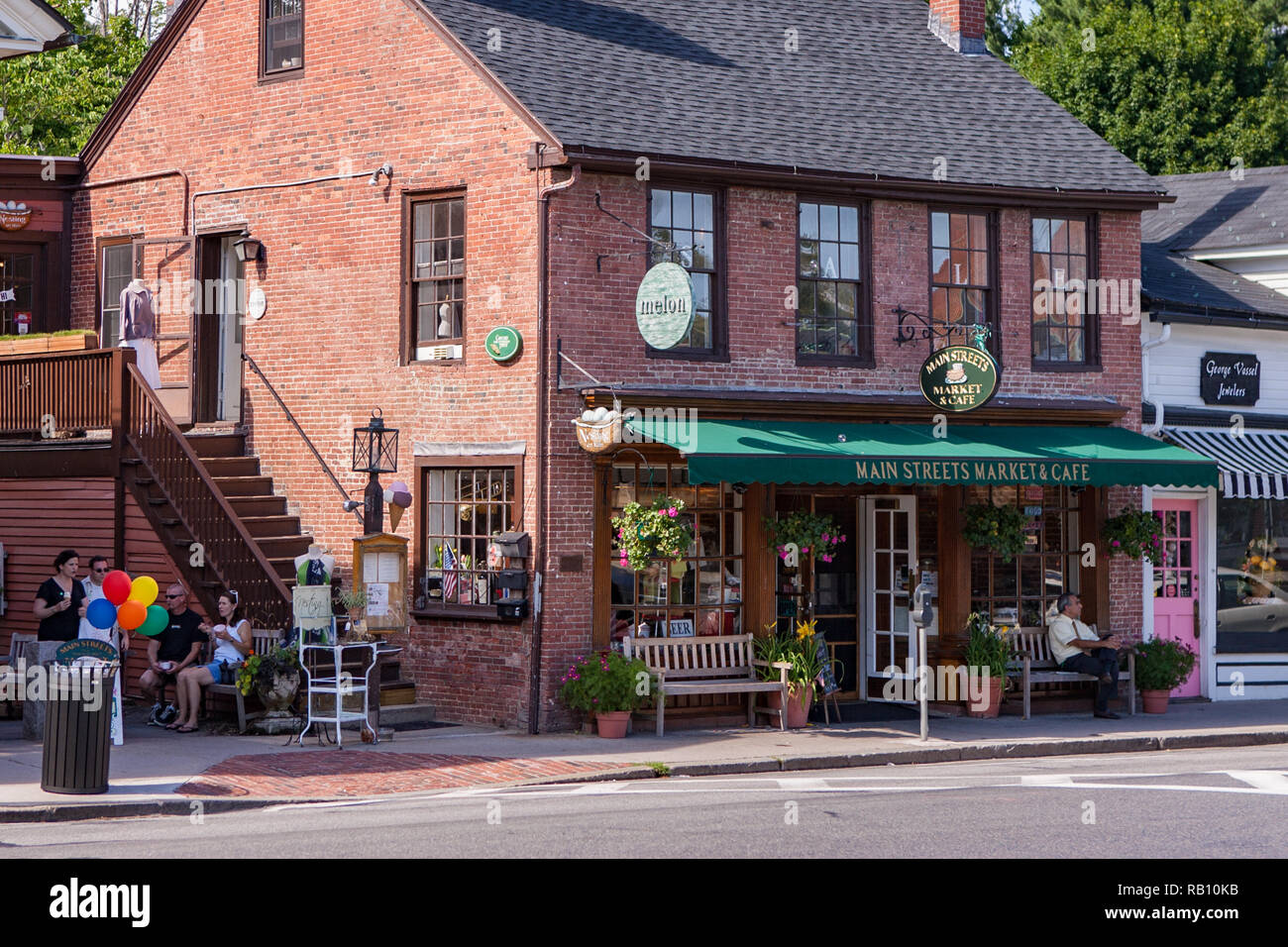 Main Street Market and Cafe in Concord, MA Stock Photo - Alamy