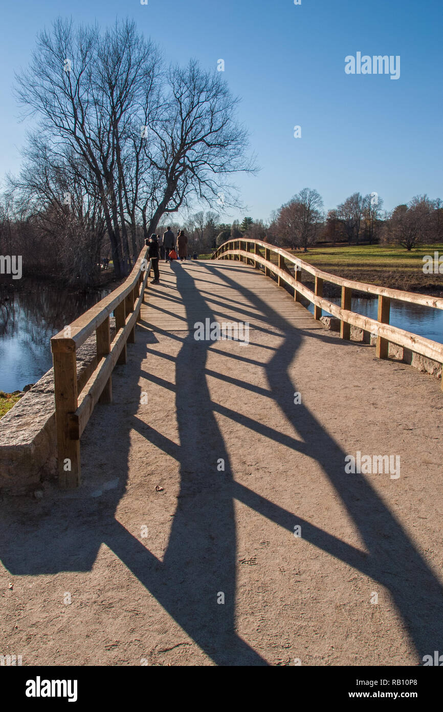 The Old North Bridge in Concord, Massachusetts Stock Photo - Alamy