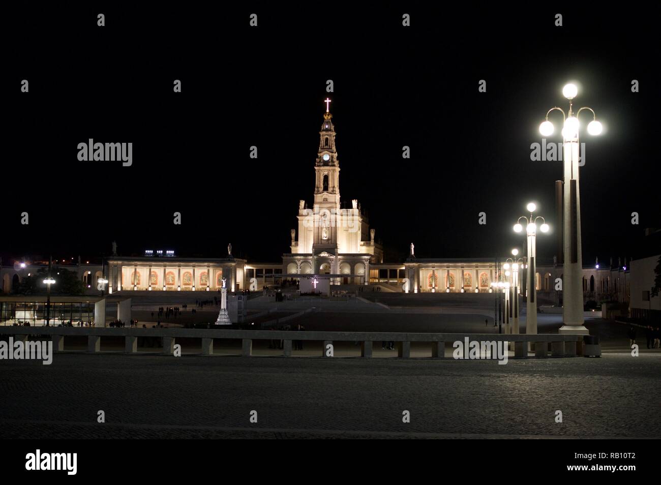 The Sanctuary of Fatima, Portugal by night Stock Photo - Alamy
