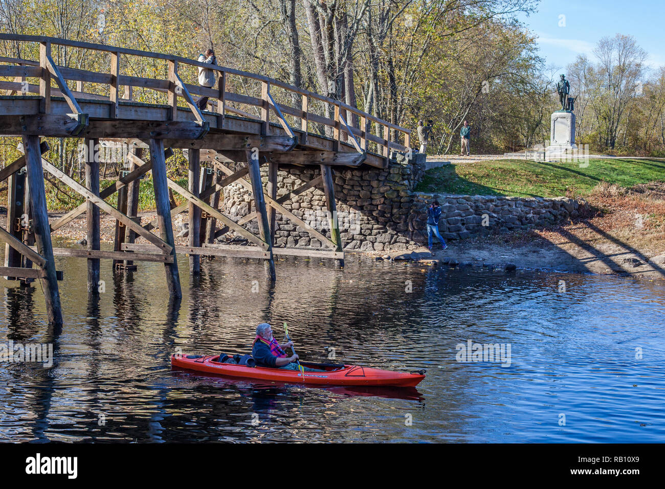 The Old North Bridge in Concord, Massachusetts Stock Photo - Alamy