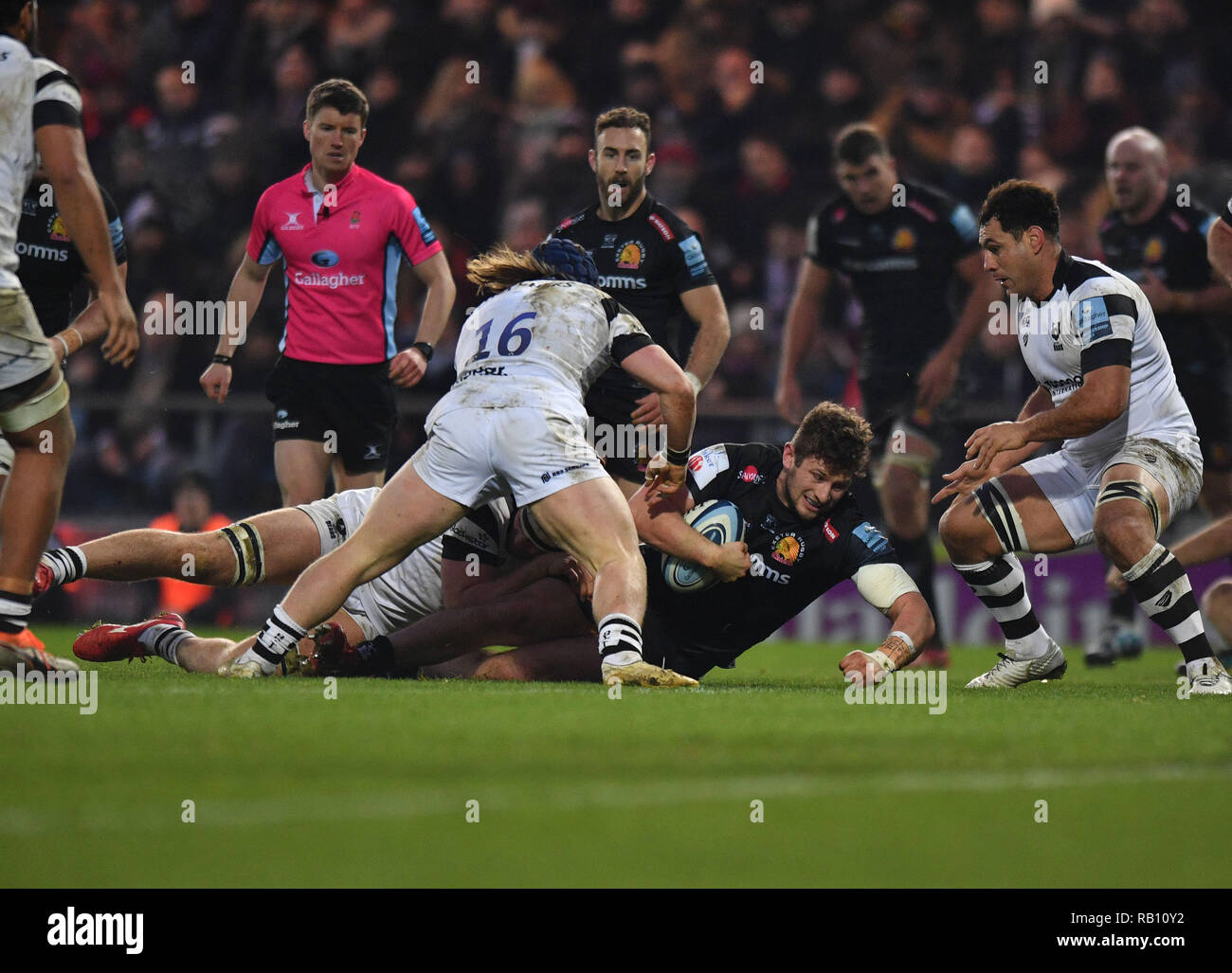 Exeter Chiefs Alec Hepburn during the Gallagher Premiership match at ...