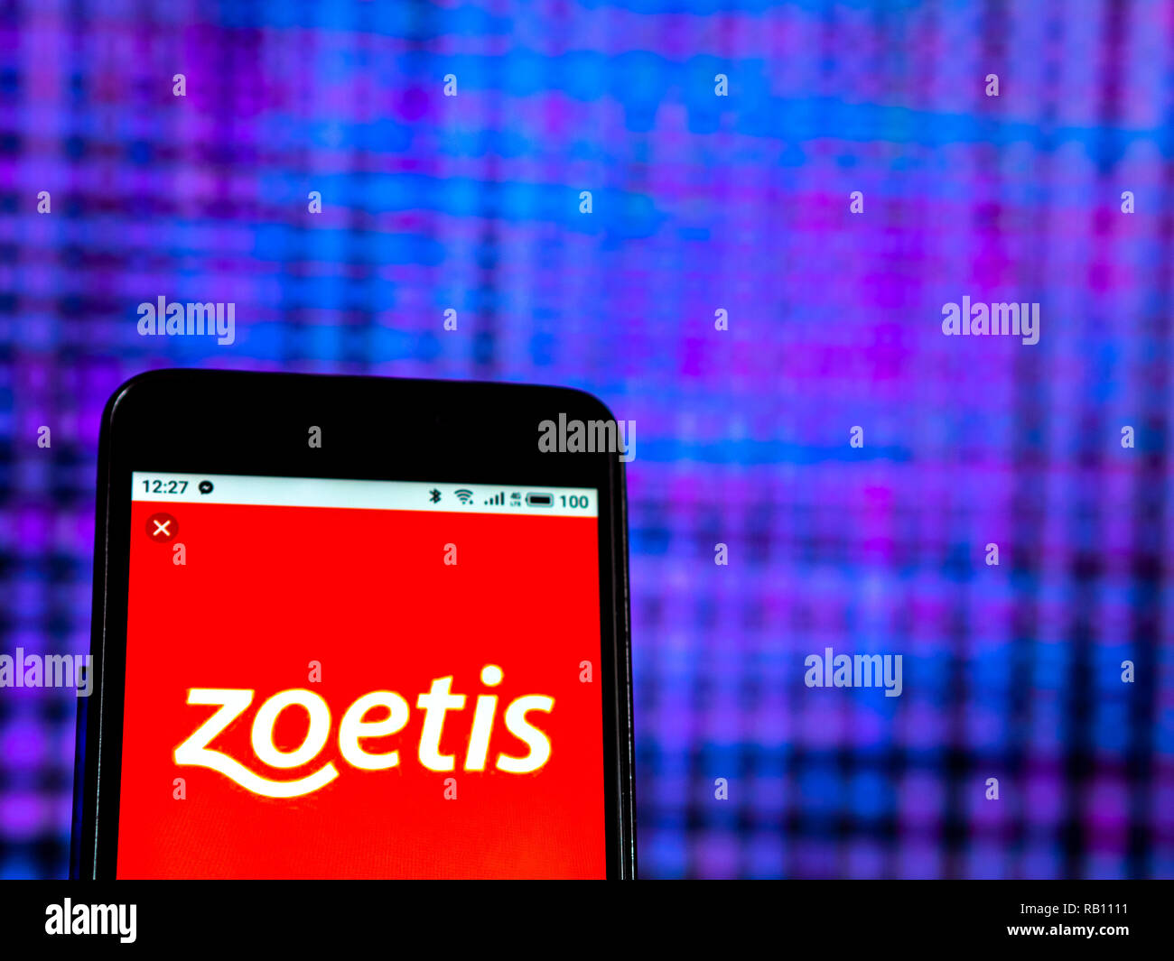 Zoetis Company logo seen displayed on smart phone Stock Photo - Alamy