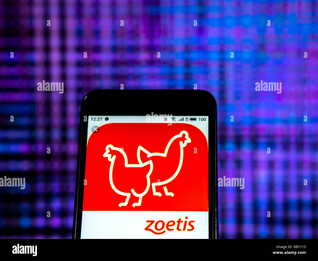 Zoetis Company logo seen displayed on smart phone Stock Photo - Alamy