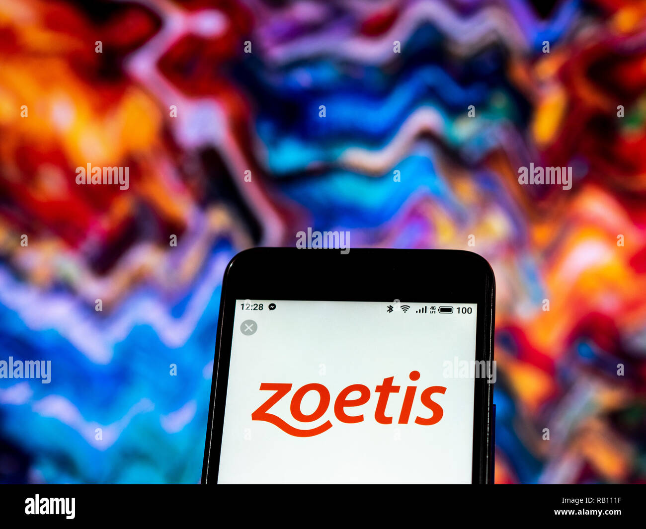 Zoetis Company logo seen displayed on smart phone Stock Photo - Alamy