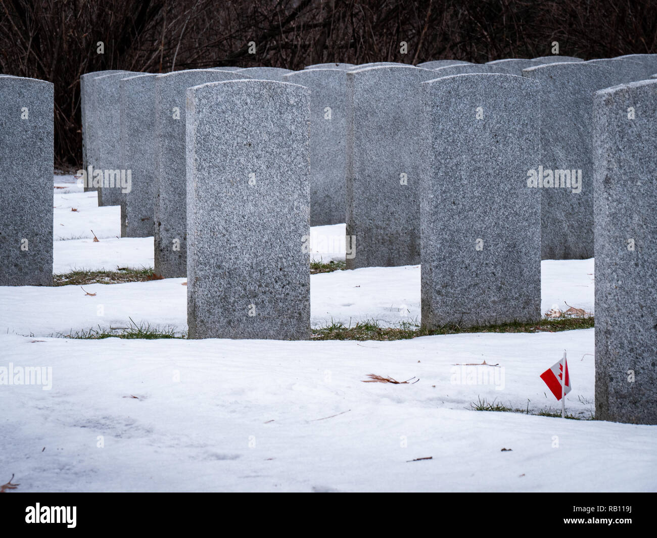Flag canadian cemetery High Resolution Stock Photography and Images - Alamy