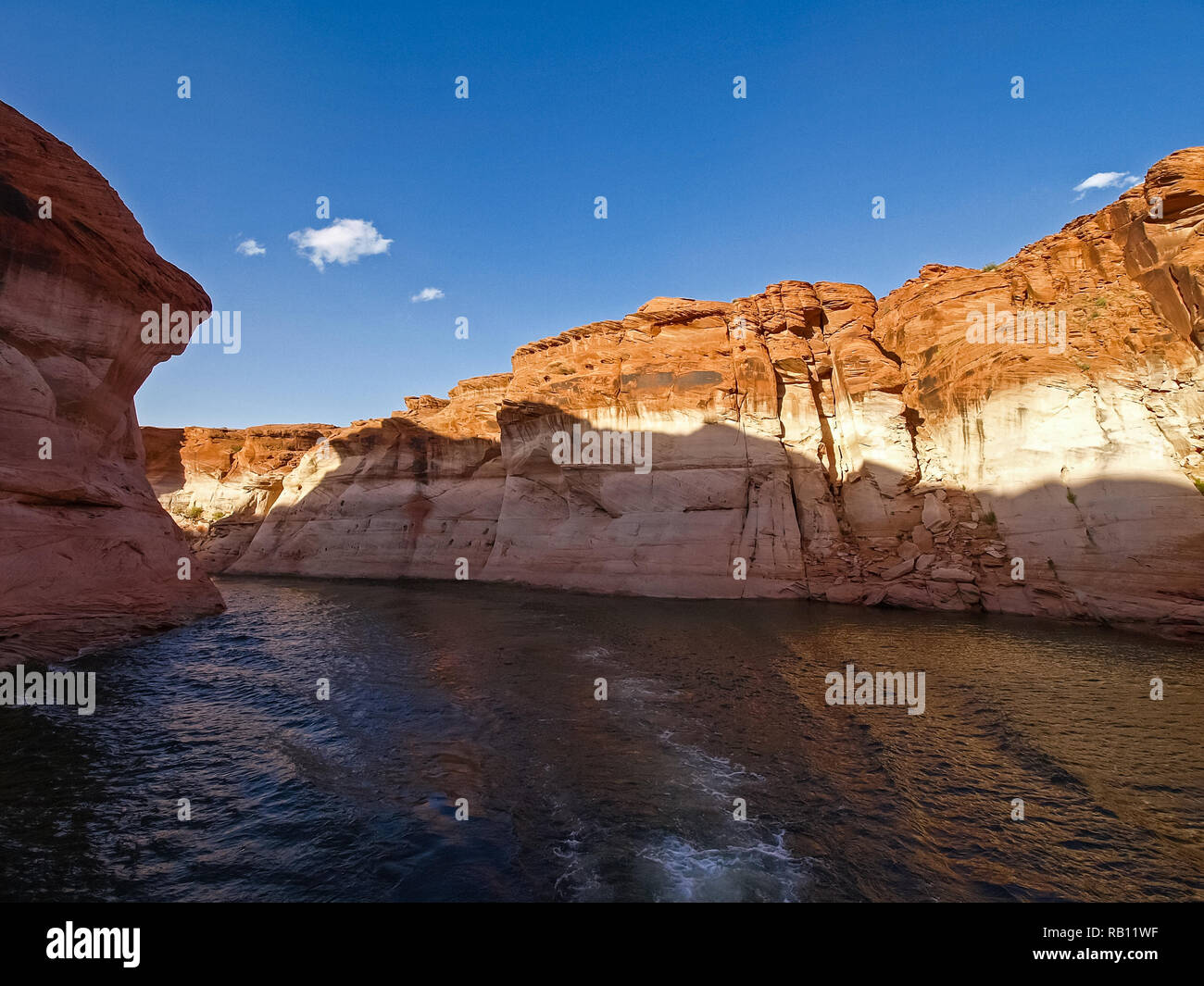 Lake Powell is based on Colorado River with a great view on the canyoon ...