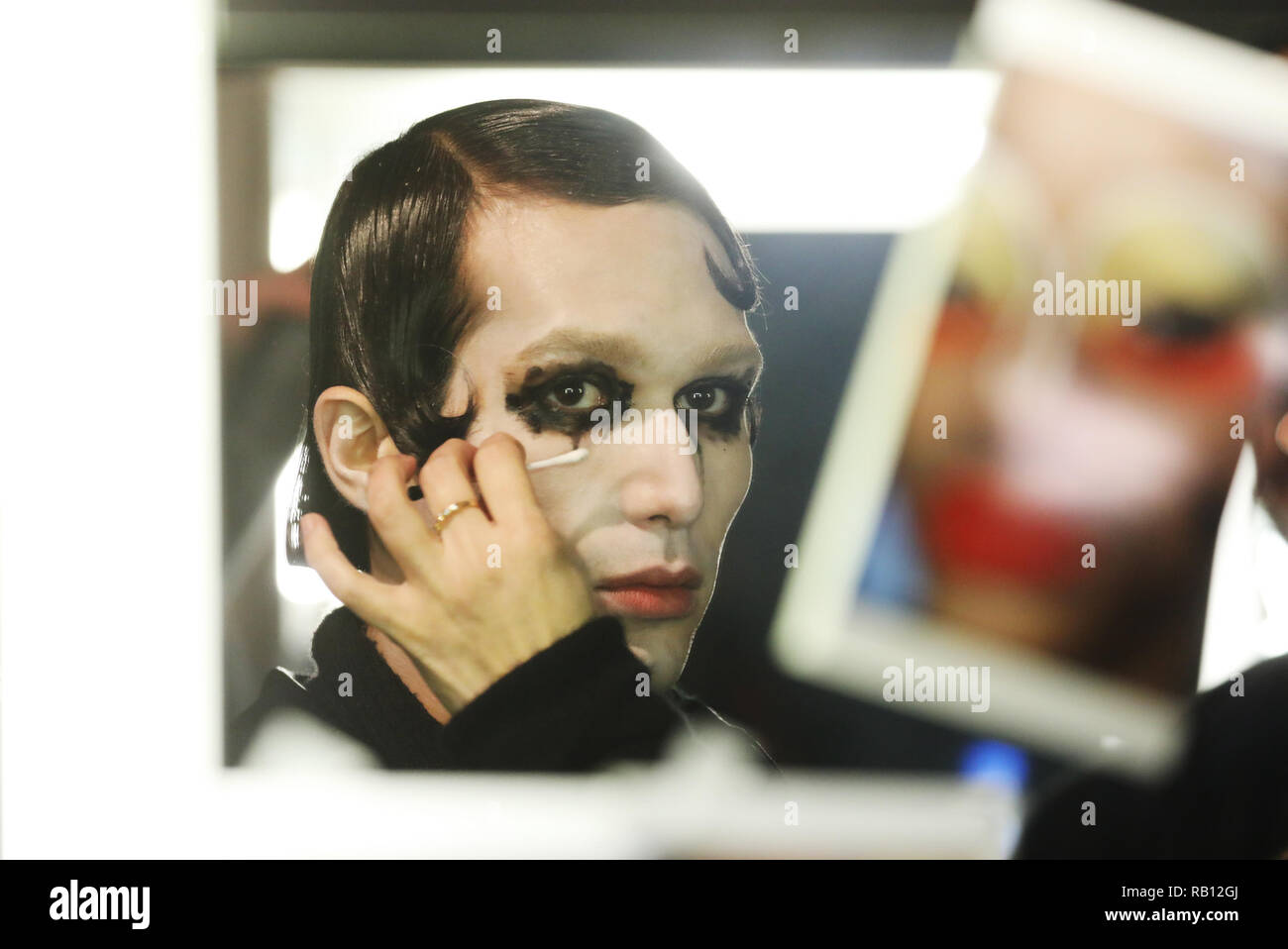 Models backstage during the Charles Jeffrey LOVERBOY London Fashion ...