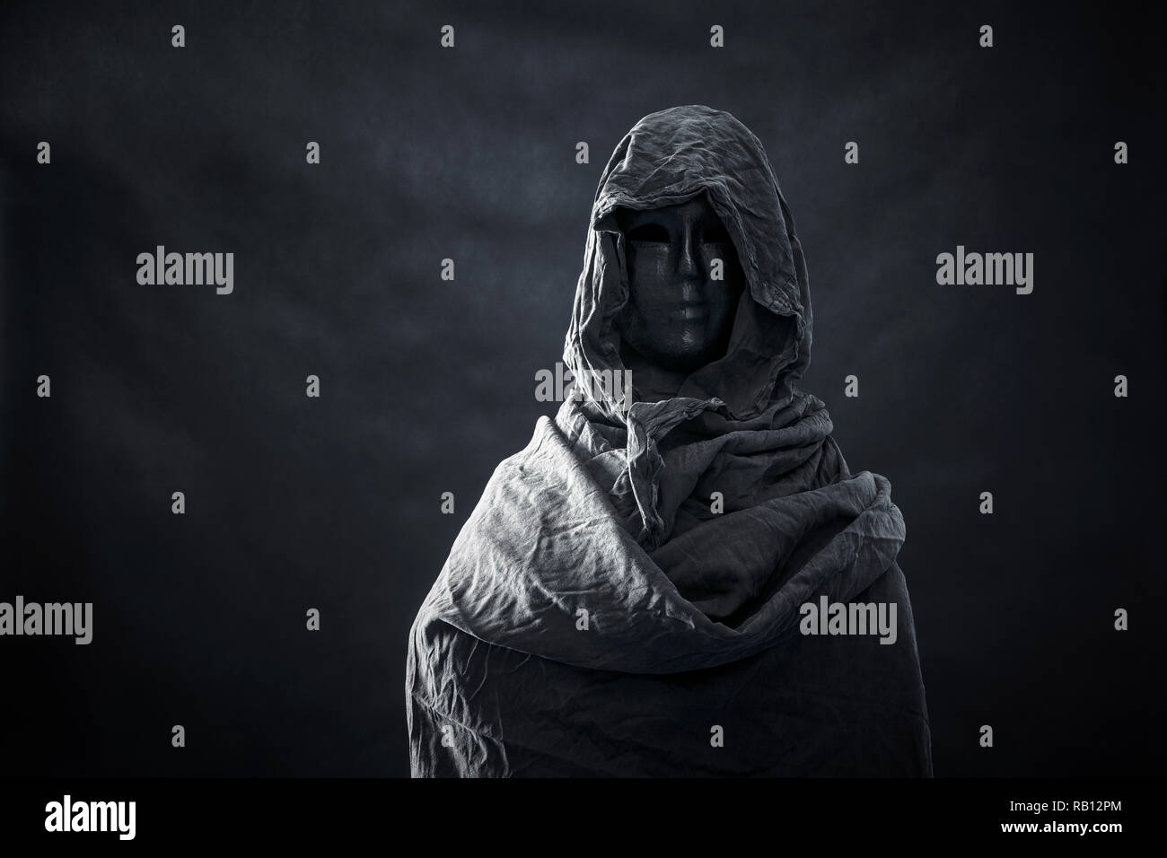 Ghostly figure in the dark Stock Photo - Alamy