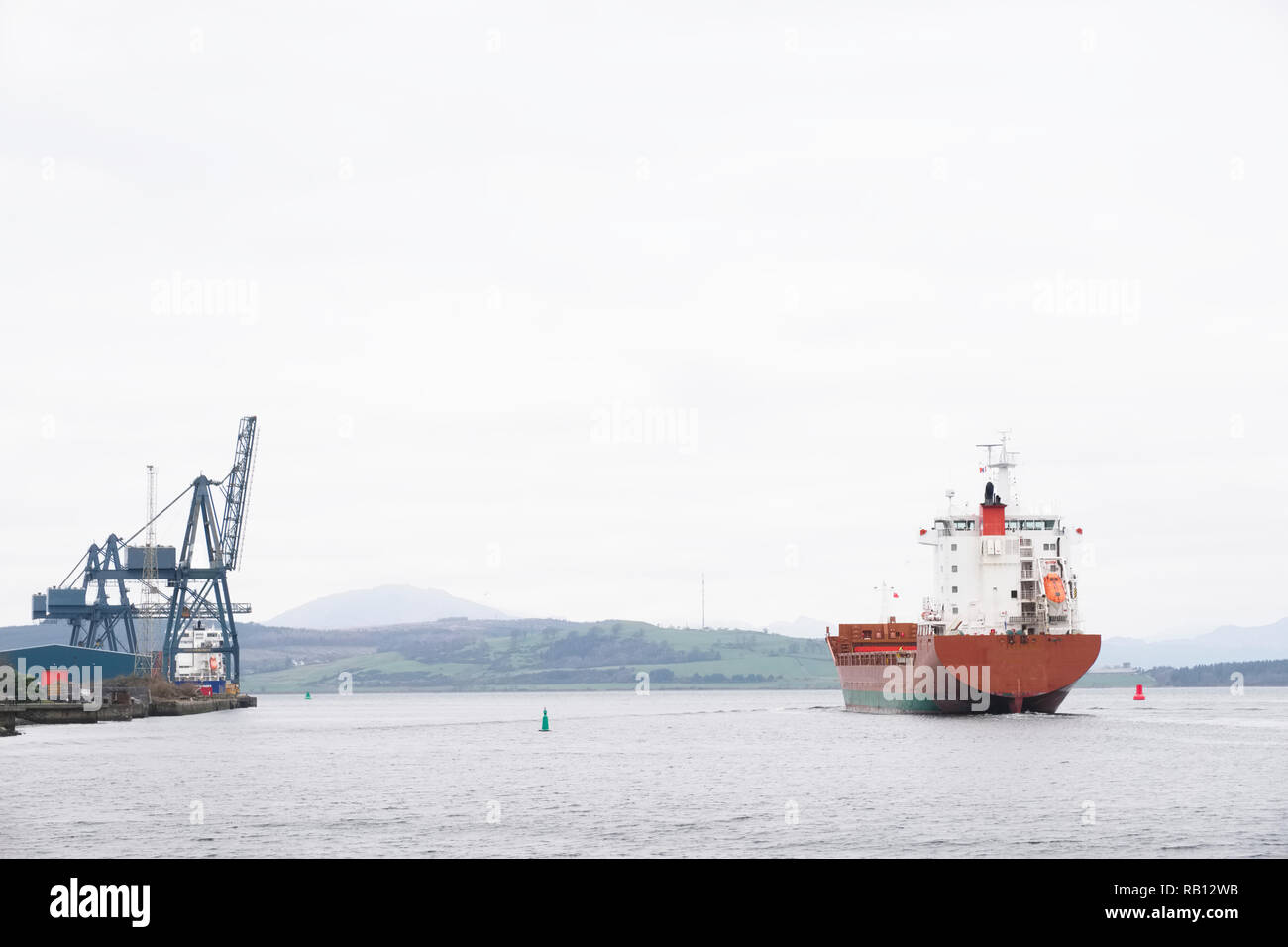 Cargo ship vessel freight containers carrier transport on sea ocean to ...