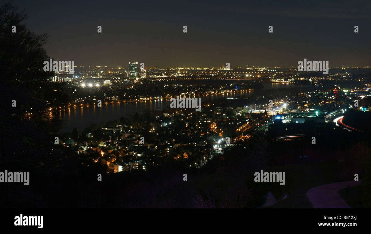 Night City Bonn Stock Photo - Alamy