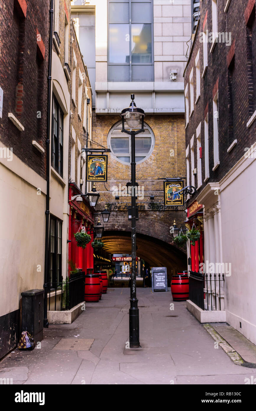 Colorful footpath in city center of London, UK Stock Photo - Alamy