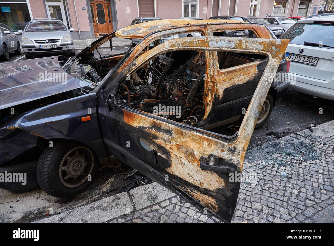 Interior Abandoned Car Scrap Stock Photos & Interior Abandoned Car ...