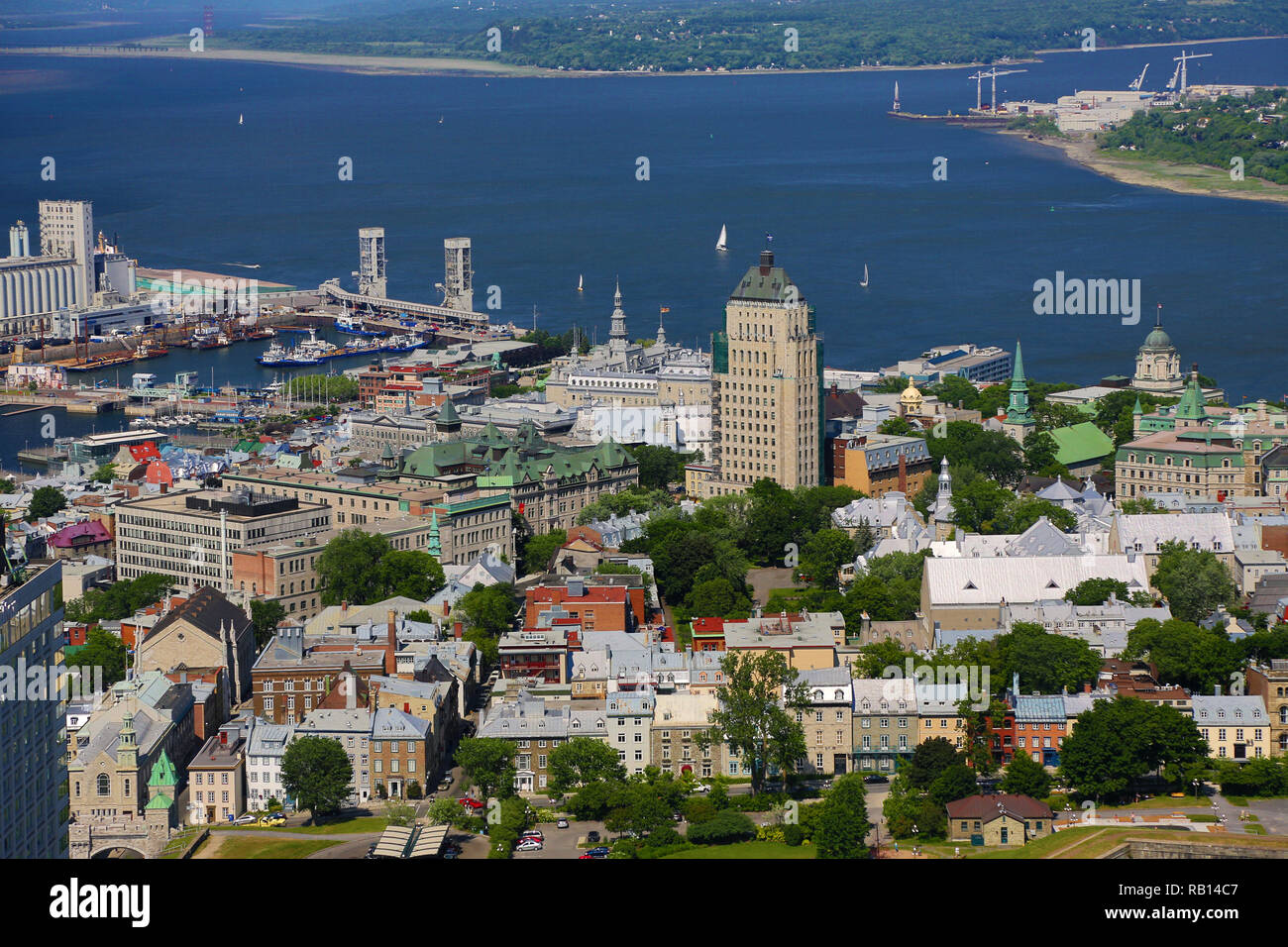 Views of Port of Quebec, Canada Stock Photo - Alamy
