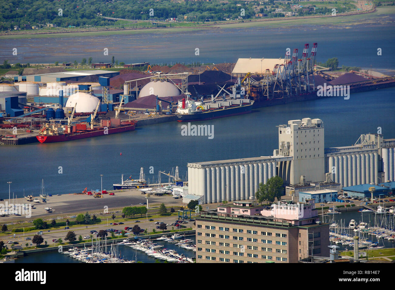 Views of Port of Quebec, Canada Stock Photo - Alamy