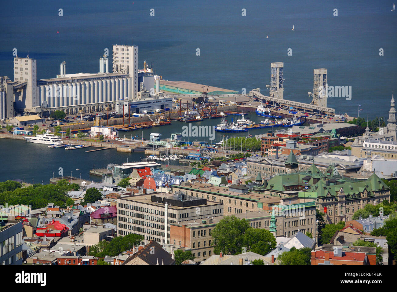 Views of Port of Quebec, Canada Stock Photo - Alamy