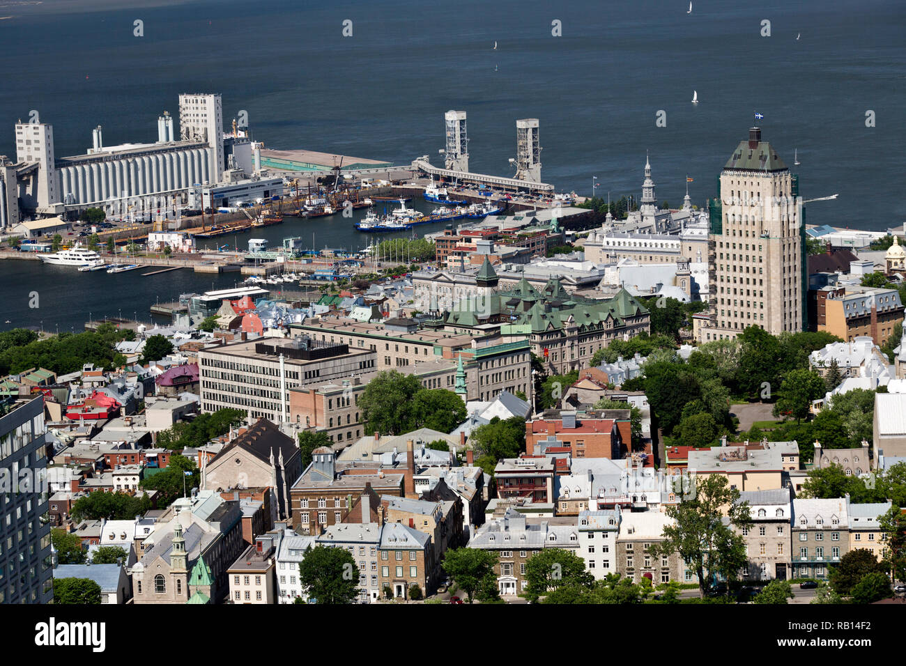 Views of Port of Quebec, Canada Stock Photo - Alamy