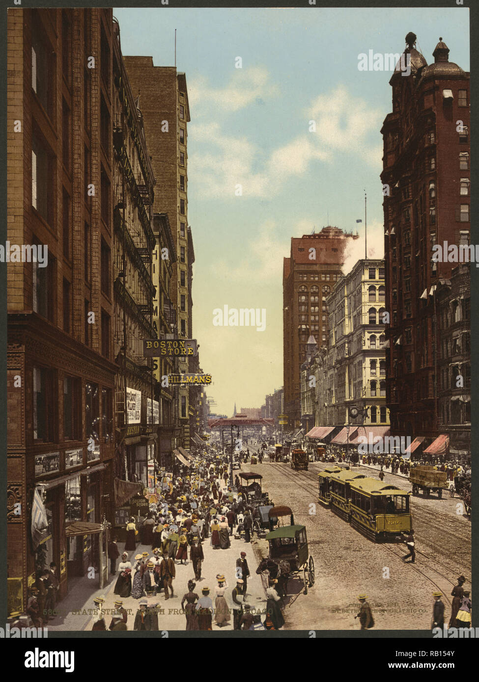 Chicago street 1900 hi-res stock photography and images - Alamy