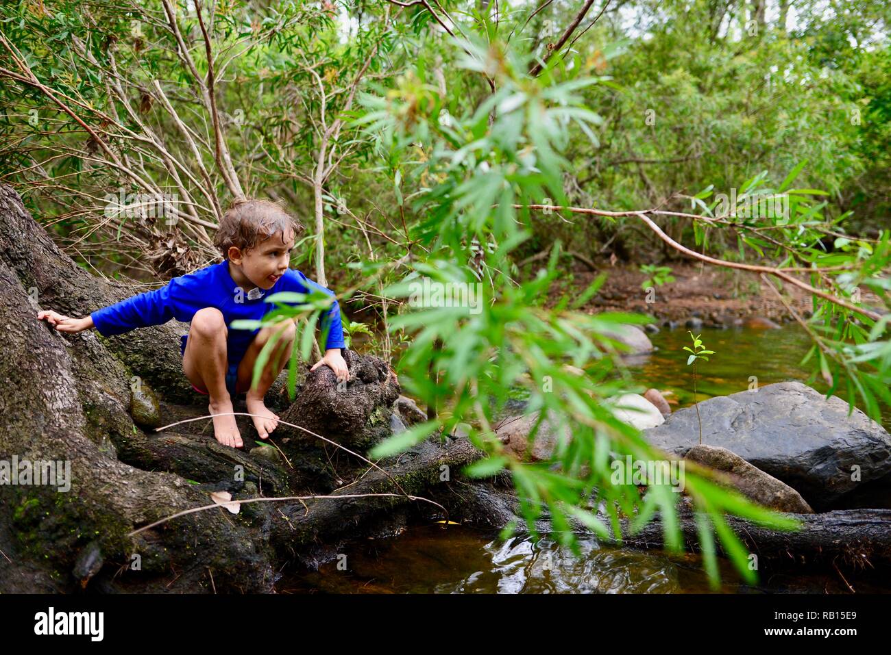 Kids Swimming In A Stream High Resolution Stock Photography and Images ...