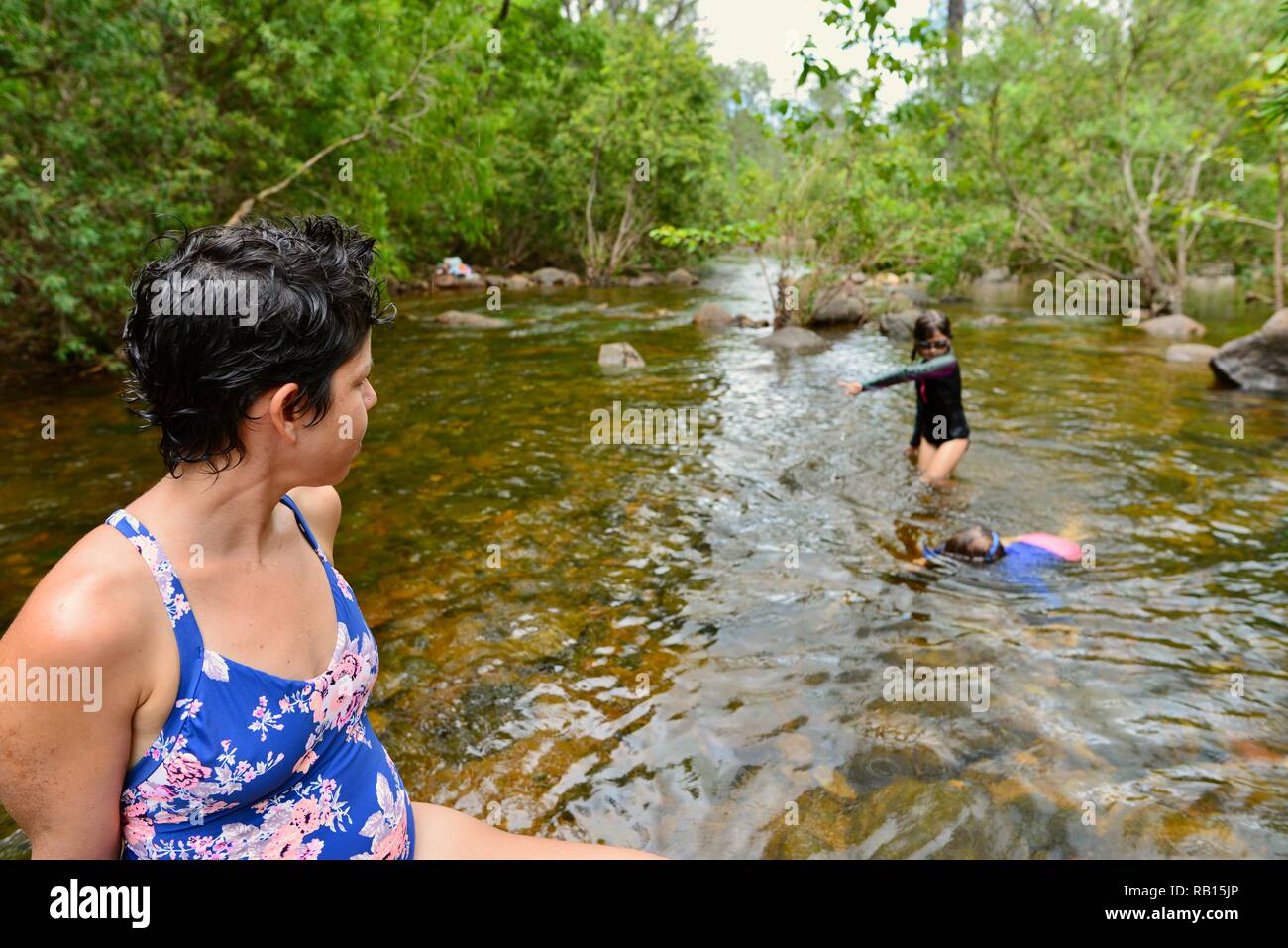 Kids Swimming In A Stream High Resolution Stock Photography and Images ...
