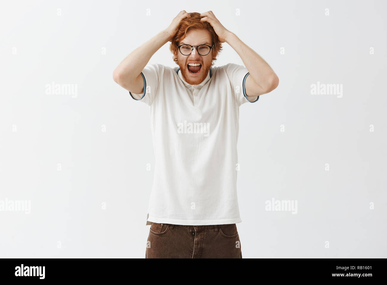 Redhead man and crying hi-res stock photography and images - Alamy