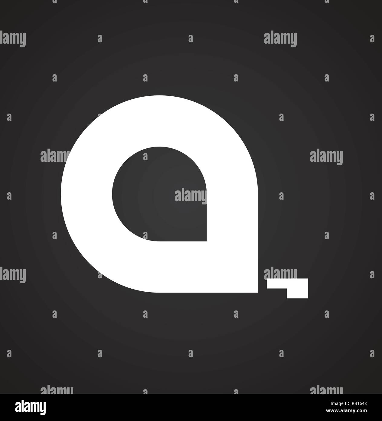 Tool icon on black background for graphic and web design, Modern simple ...