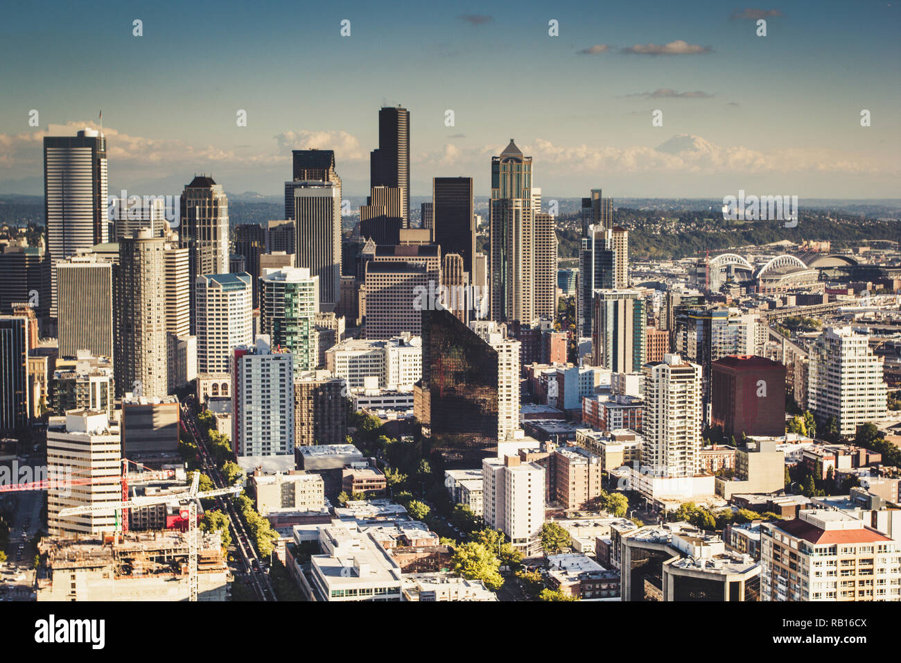 Seattle downtown view Stock Photo - Alamy