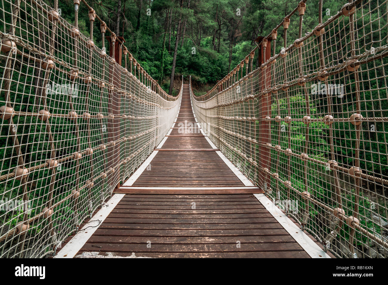 Landscape view of Suspension bridge in Turkey Stock Photo - Alamy