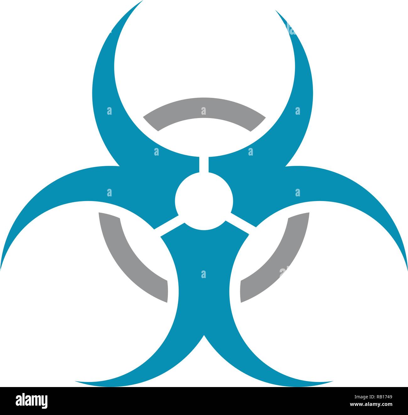 Biohazard Sign Blue