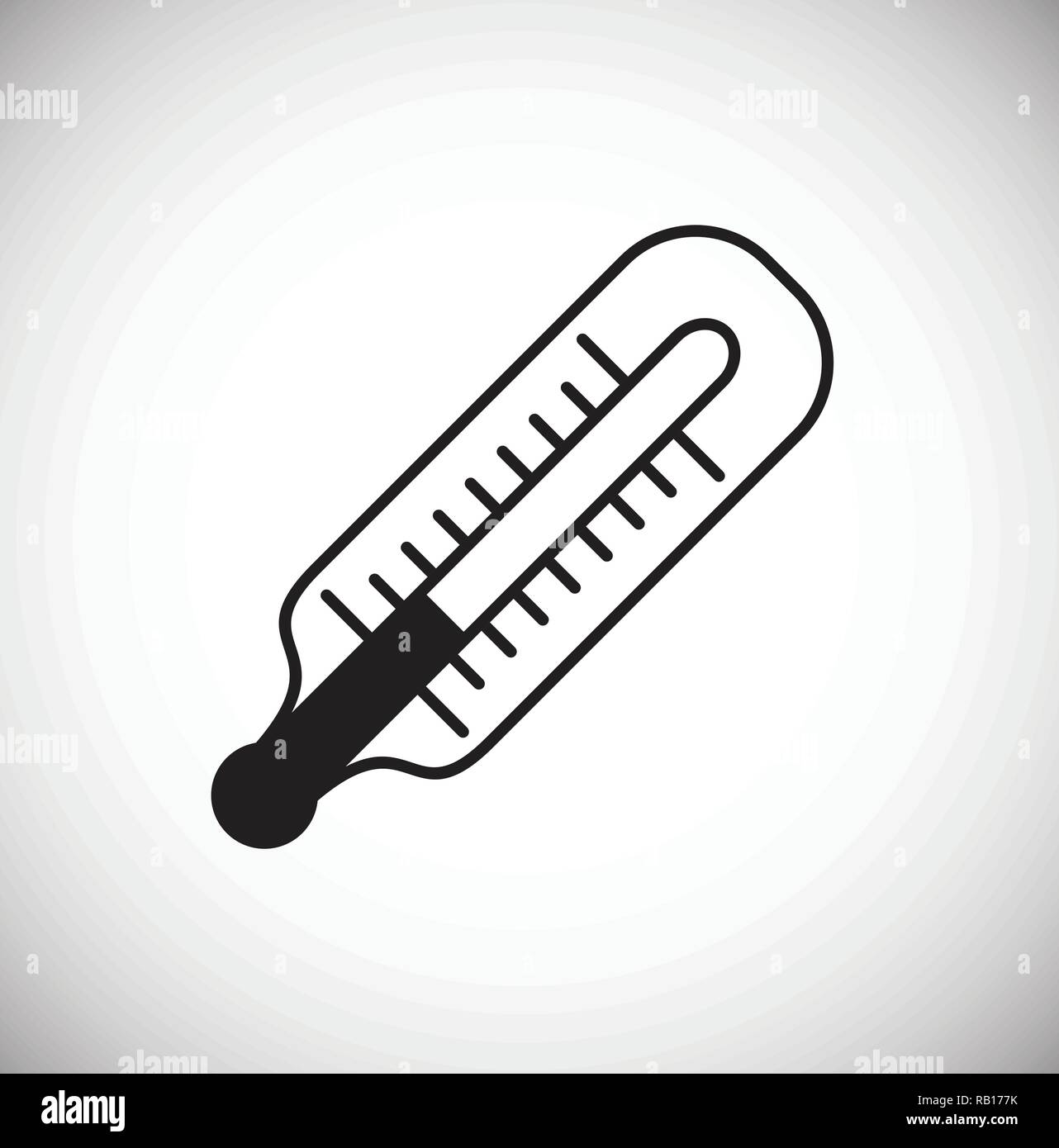 Thermometer icon on white background for graphic and web design, Modern ...