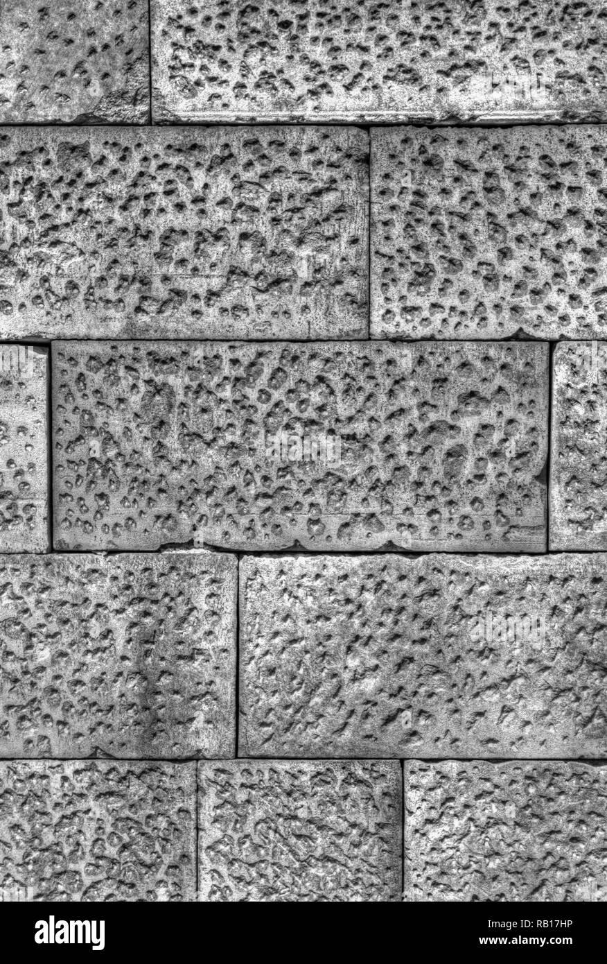 Monochrome mosaic wall black Black and White Stock Photos & Images - Alamy