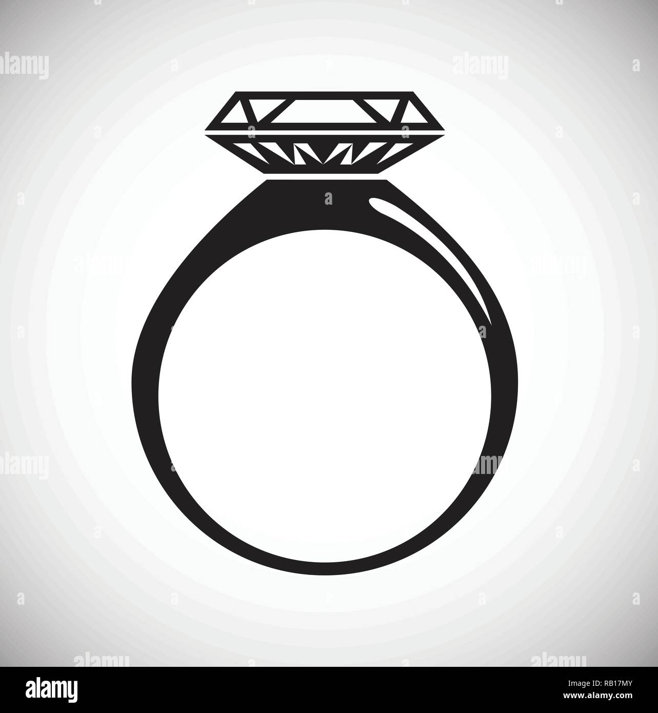 Ring icon on white background for graphic and web design, Modern simple ...