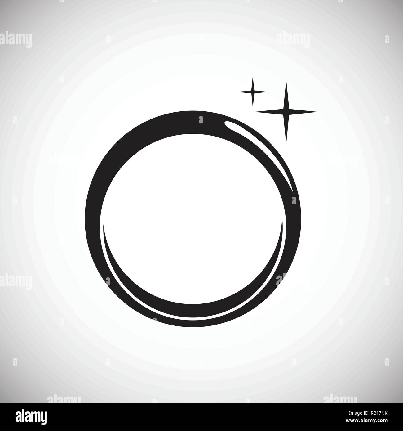Ring icon on white background for graphic and web design, Modern simple ...