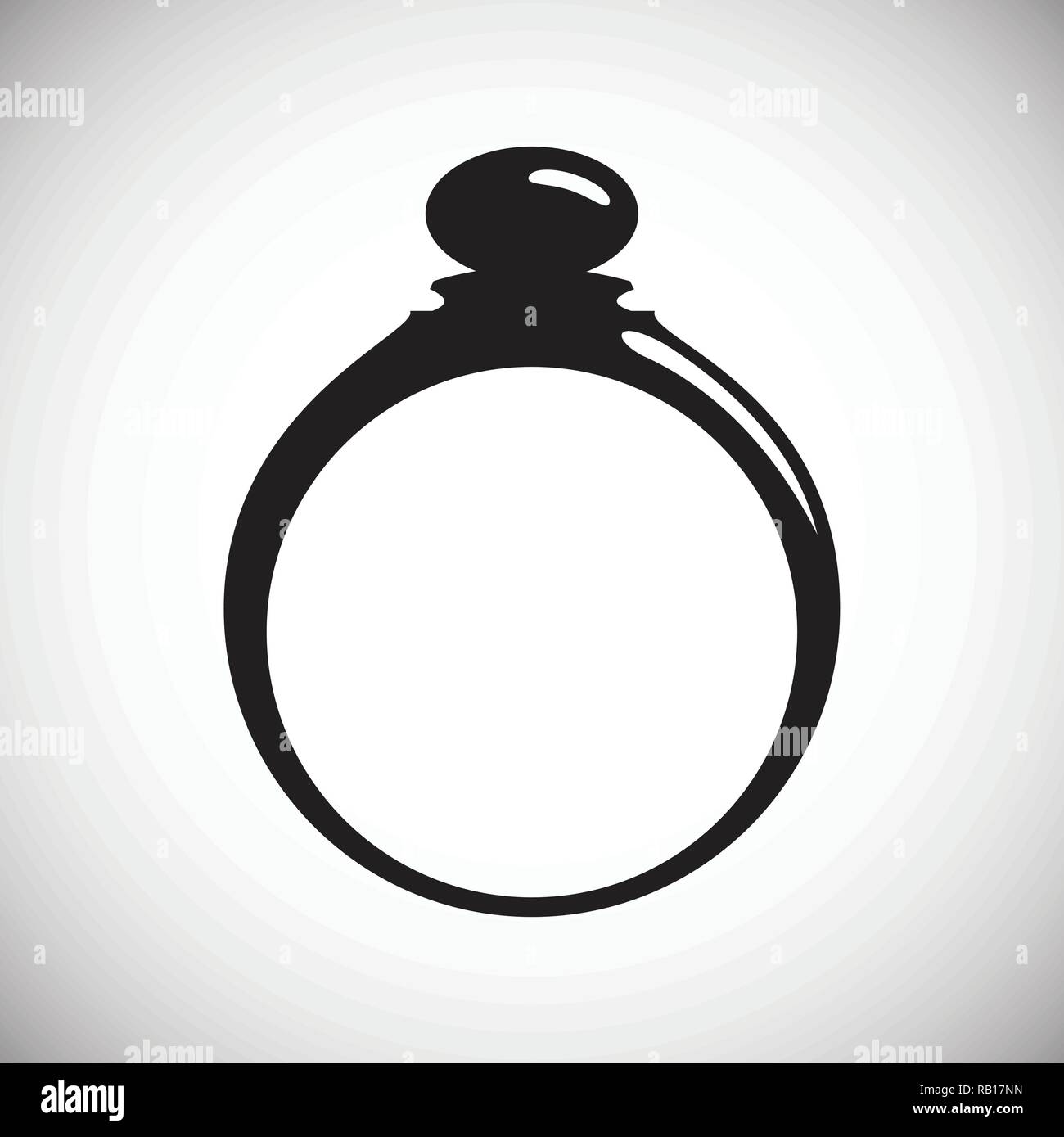 Ring icon on white background for graphic and web design, Modern simple ...