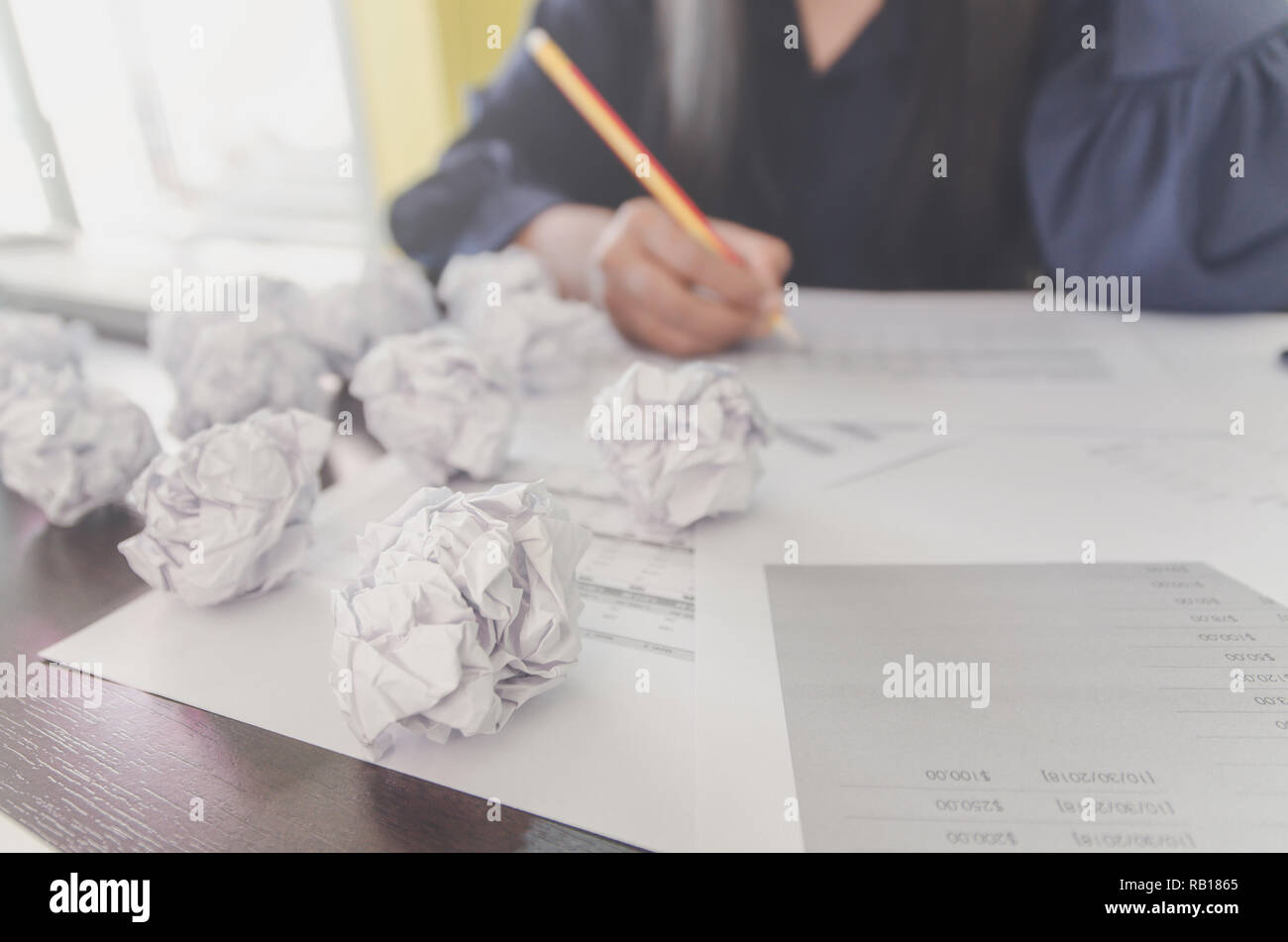 Crumpled paper on floor hi-res stock photography and images - Alamy