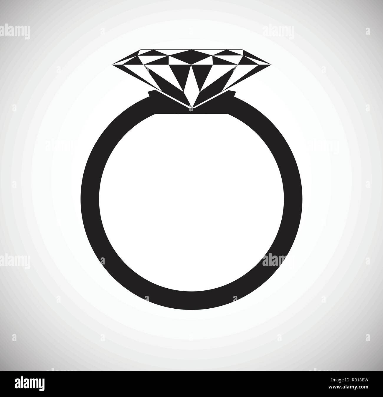 Ring icon on white background for graphic and web design, Modern simple ...