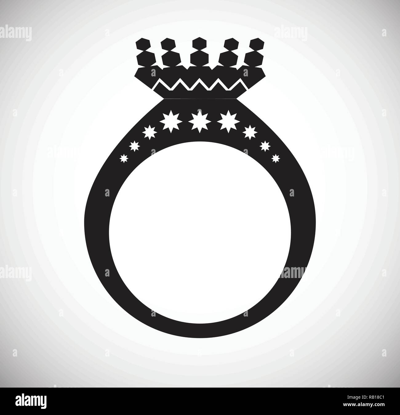 Ring icon on white background for graphic and web design, Modern simple ...