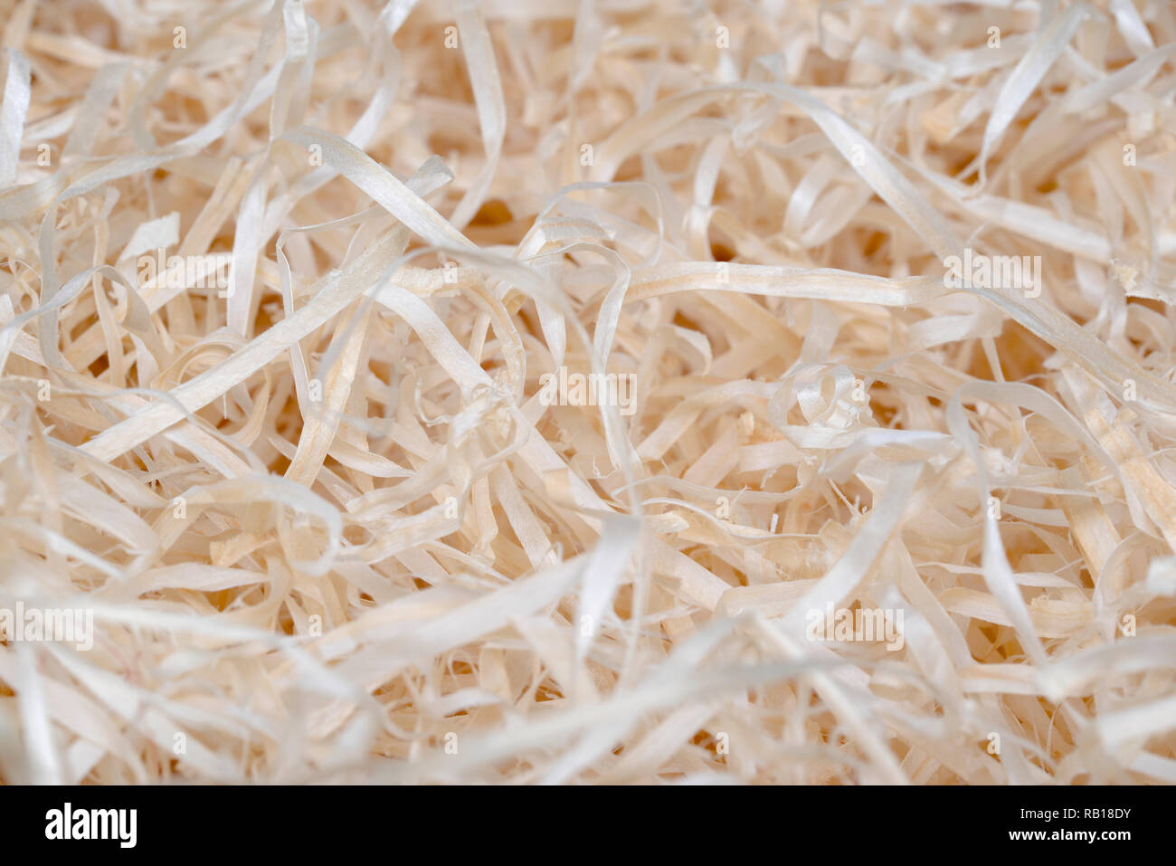 Straw packing material background.Shallow depth of field. Selective ...